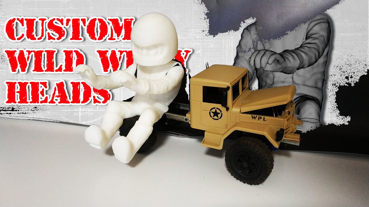 Driver Figure RC Building Tamiya Wild Willy 2 STL printable - YouTube