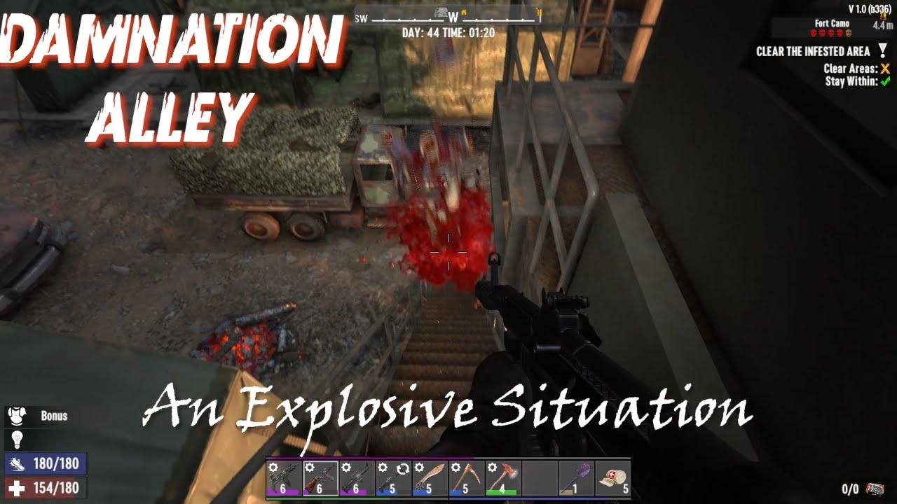 Damnation Alley Episode 38: An Explosive Situation 7D2D 1.0 Nomad RV ...