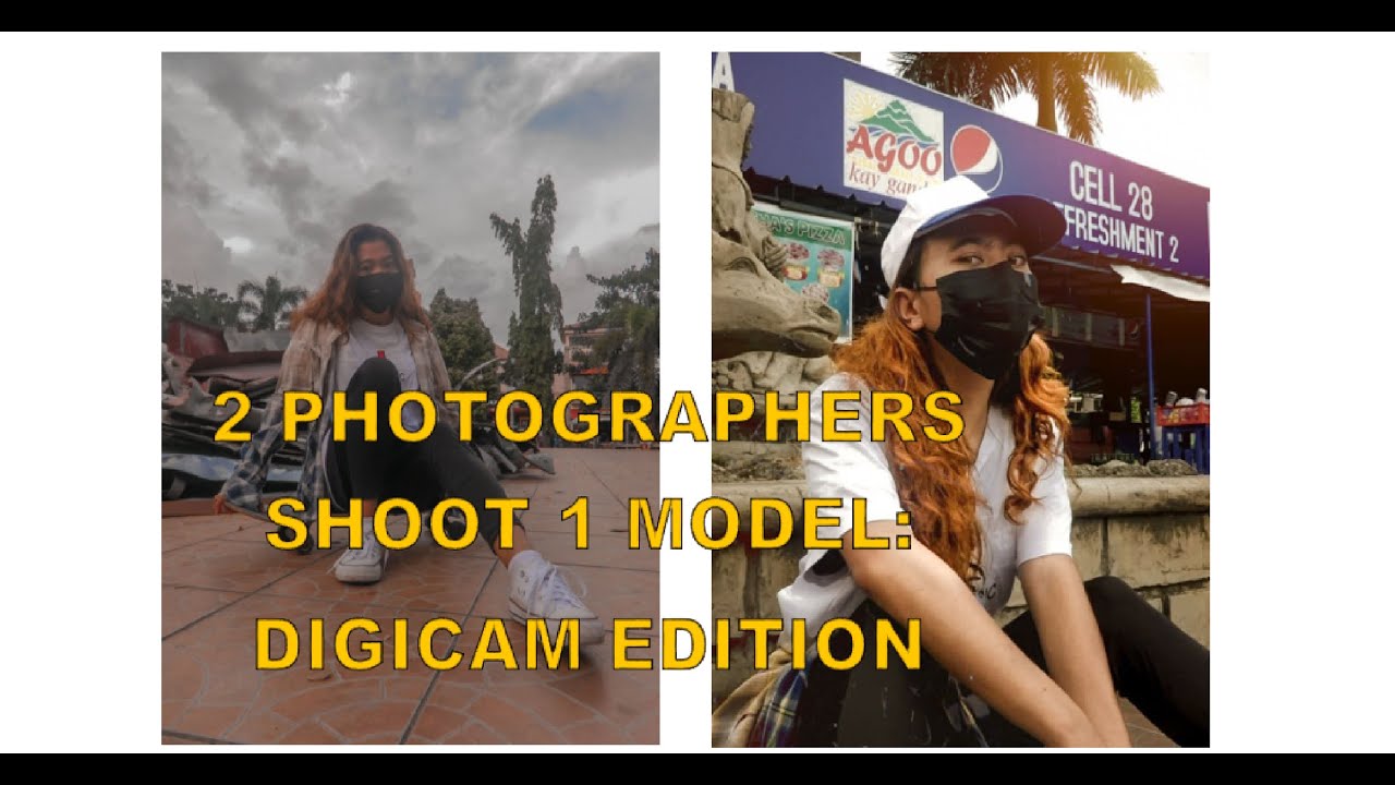 2 Photographers Shoot 1 Model: Digicam Edition - YouTube