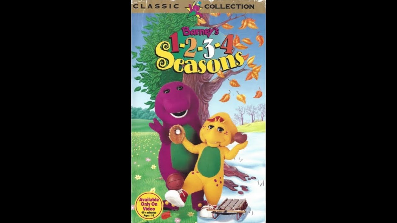 Barney s 1 2 3 4 Seasons 1997 Canadian VHS YouTube