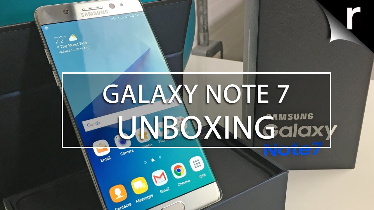 Samsung Galaxy Note 7 unboxing and hands-on review - YouTube