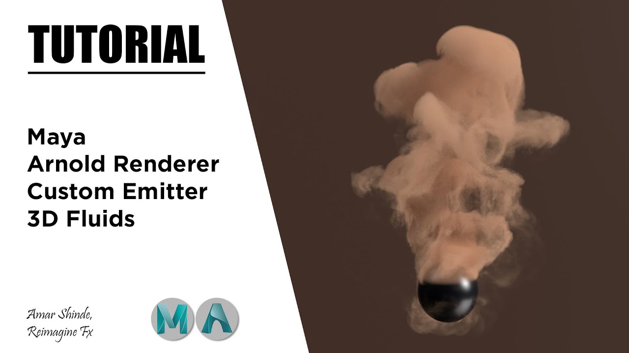 Creating Custom Emitter In 3D Fluids | Maya | Arnold Renderer ...