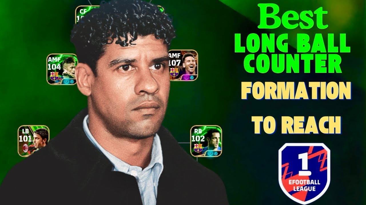 best formation to reach division 1 💯 | best long ball counter formation ...