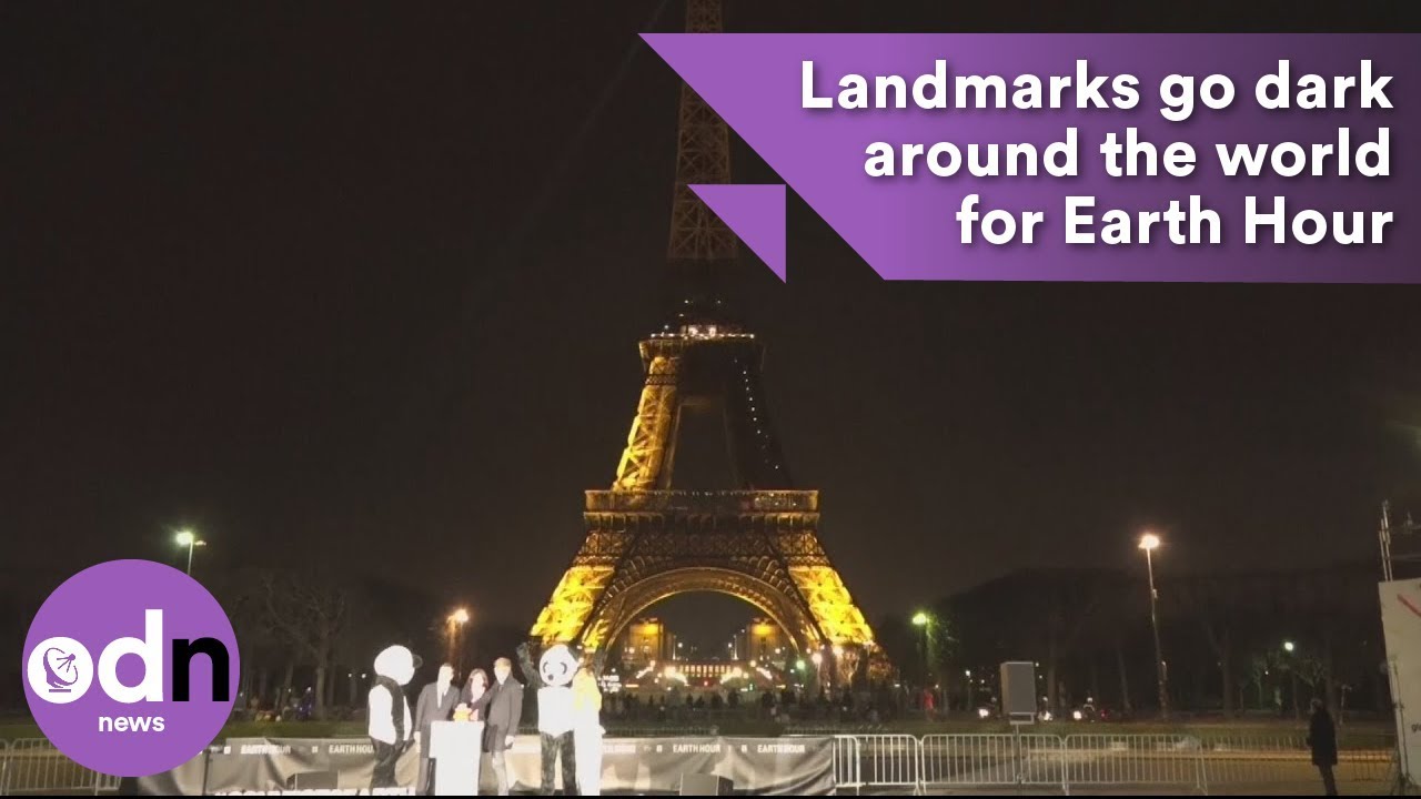 Landmarks go dark around the world for Earth Hour - YouTube