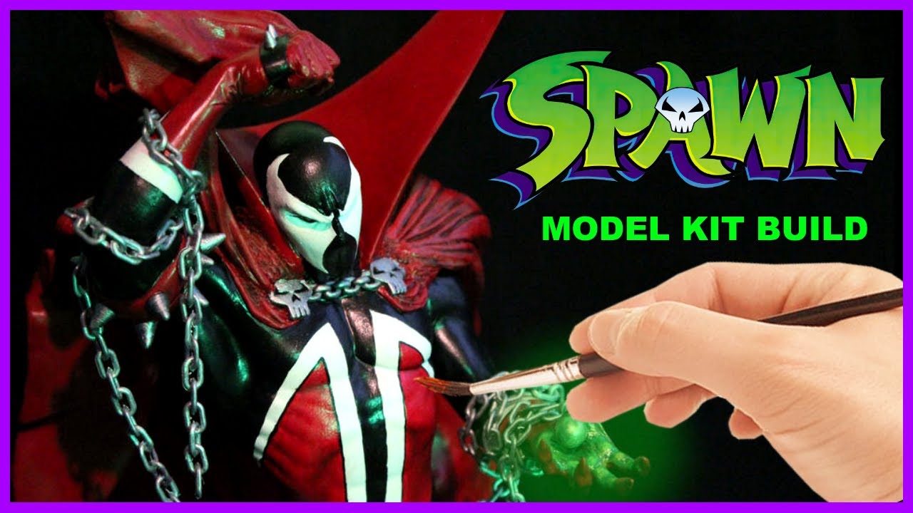 Spawn Todd Mcfarlane Vinyl model Kit 1994 Inteleg Commission Build and ...