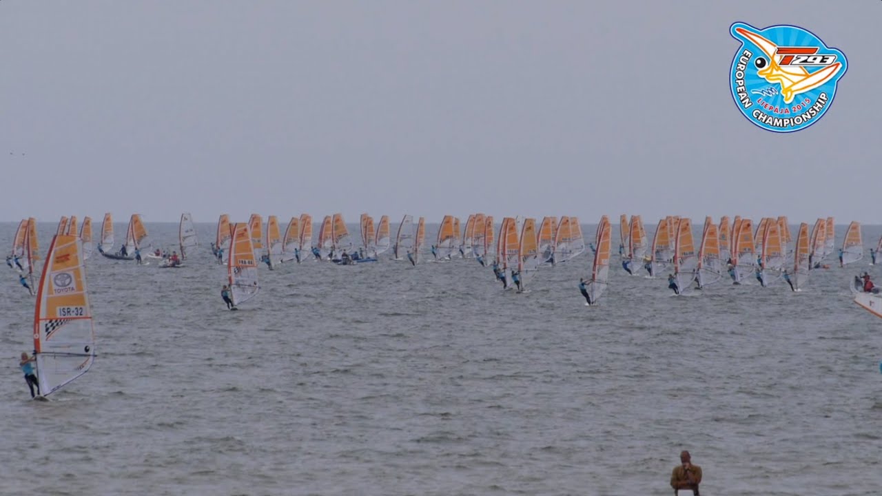 BIC Techno 293 EUROPEAN CHAMPIONSHIP 2015 - Day 1(5) - YouTube