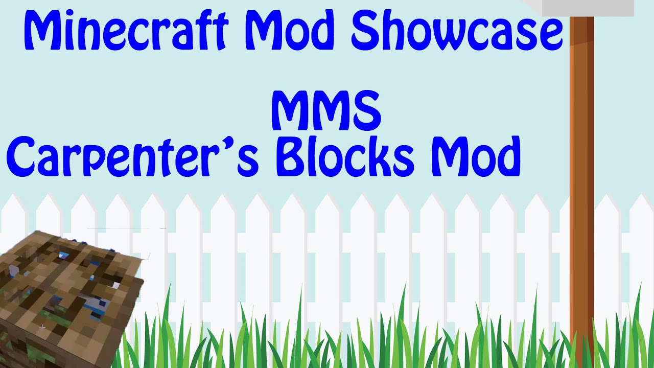Minecraft Mod Showcase-Carpenter's Blocks Mod - YouTube
