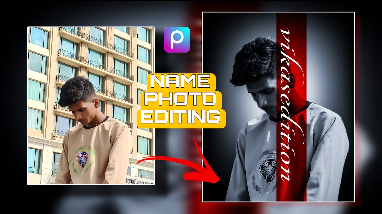 PicsArt Name Editing | Name Photo Editing | Kalka Editor - YouTube