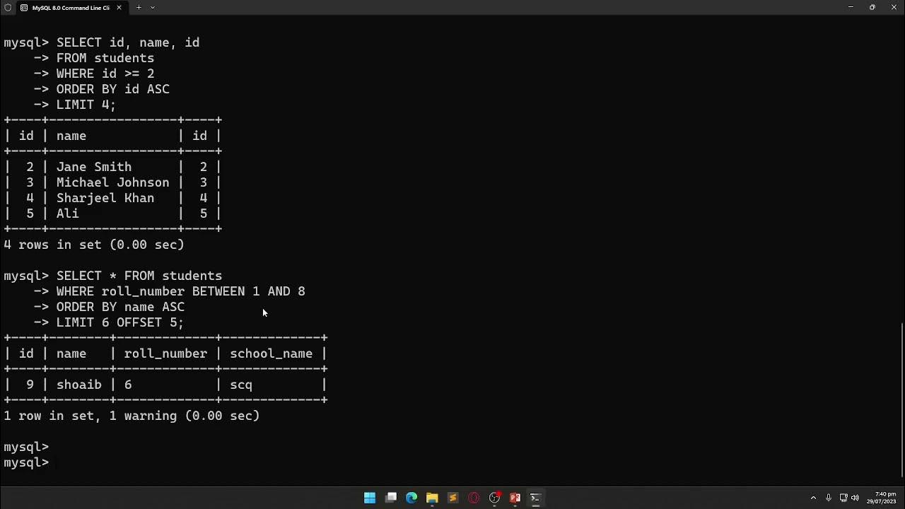 Mysql Part 7 Youtube