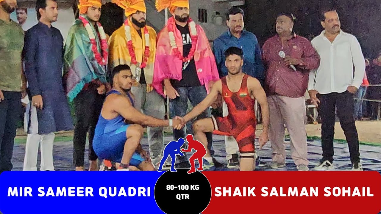 MIR SAMEER ALI (B) VS SHAIK SALMAN SOHAIL (R) - 80/100 KG QTR/F ...