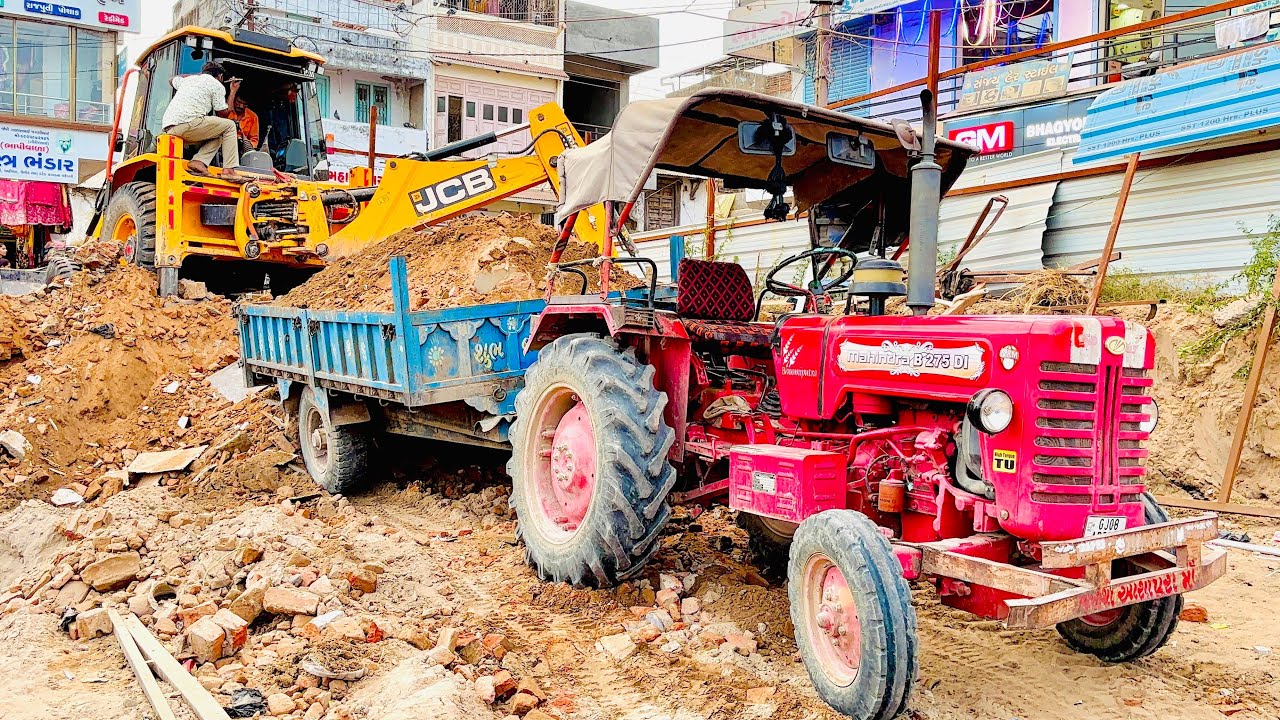Jcb3dx & tractor troli video - YouTube