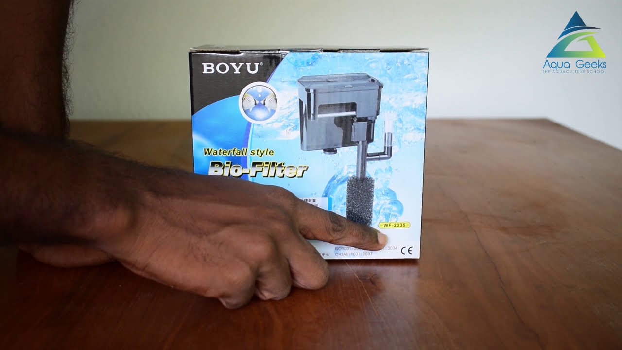 BOYU WF-2035| Hang on Power Aquarium Filter| Biological Filtration for ...