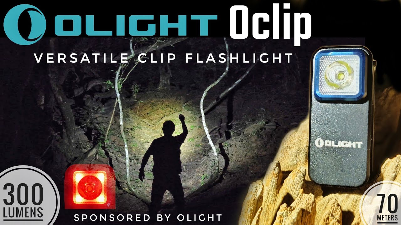 OLIGHT Oclip Versatile Magnetic Clip Flashlight with White and Red ...