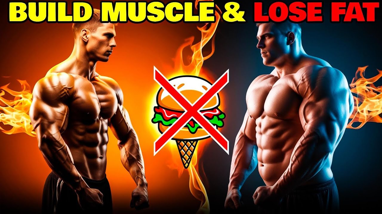 How to Build Muscle While Losing Fat | Best Diet & Workout Plan - YouTube