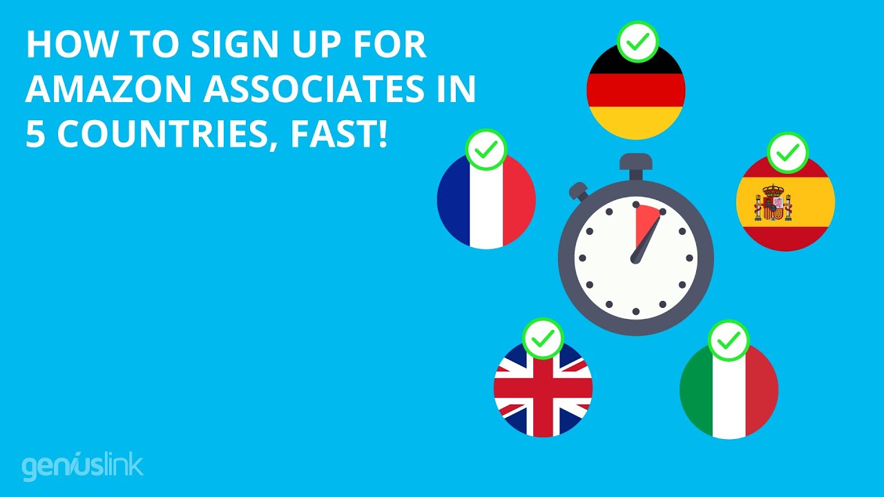 How to Sign Up for Amazon Associates in Five Countries, Fast - YouTube