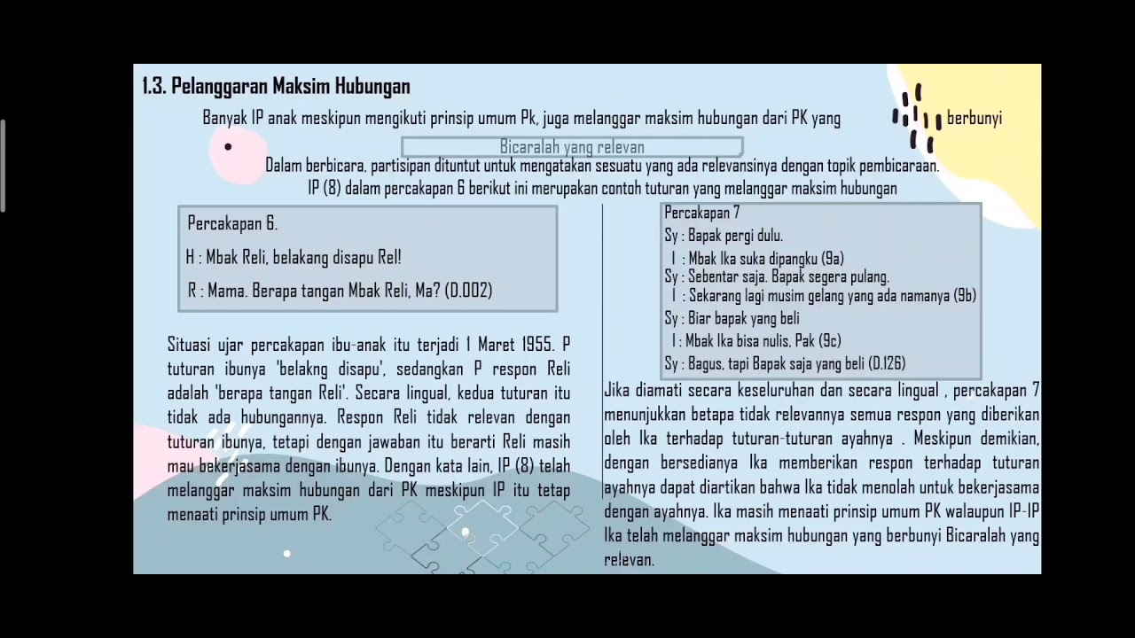 Hubungan Implikatur Percakapan Dengan Prinsip Kerja sama (PK) Dan ...