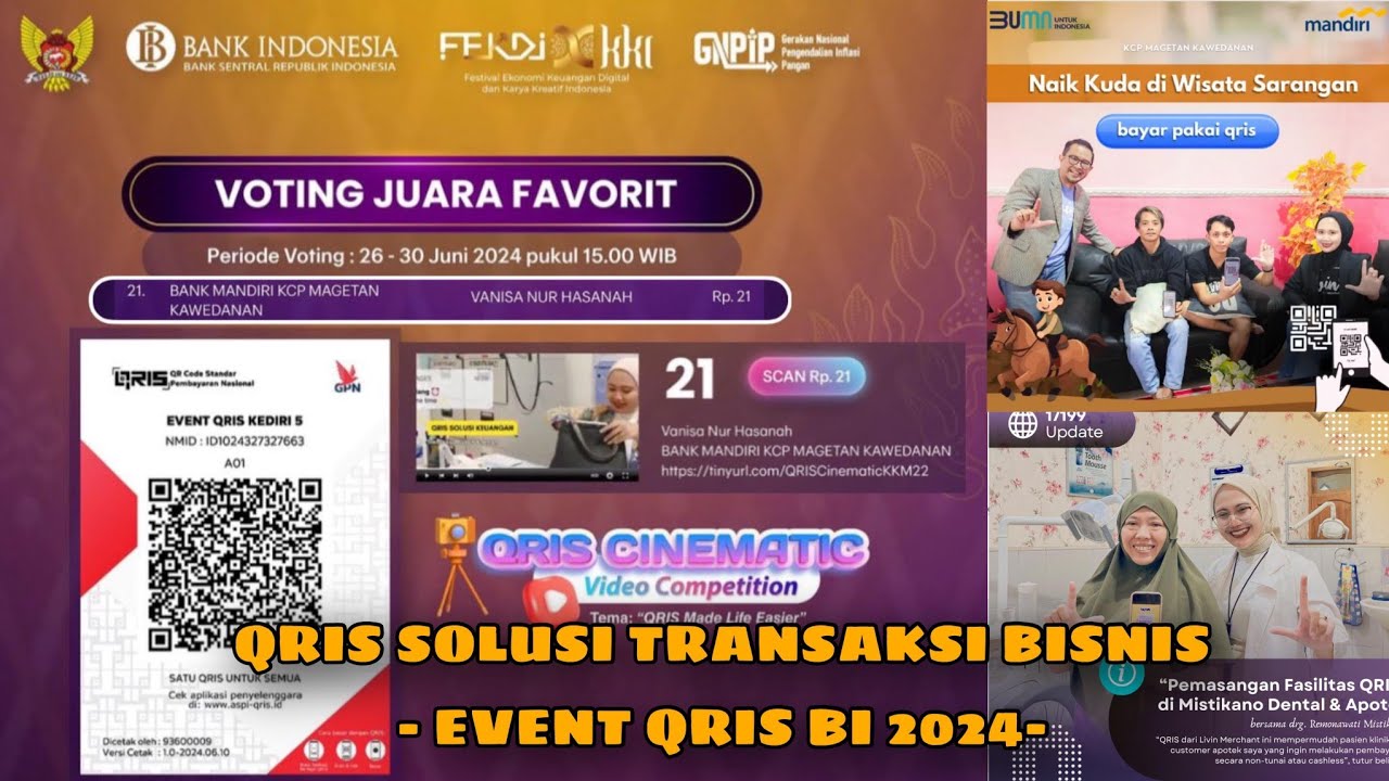 EVENT QRIS BI AREA KEDIRI 2024 - YouTube