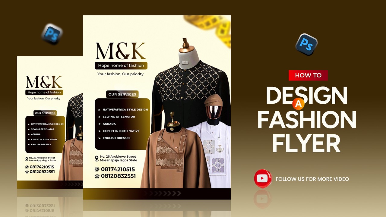 How To Design A Premium Fashion Flyer In Photoshop Step By Step ...