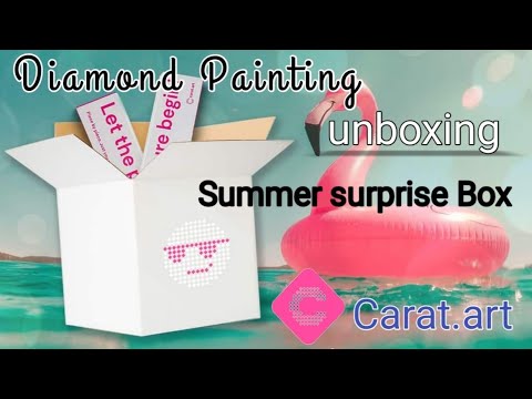 Sommerbox von Carat.Art #30 | was ist schönes drin ? | unboxing Diamond Painting | +Rabattcode ...