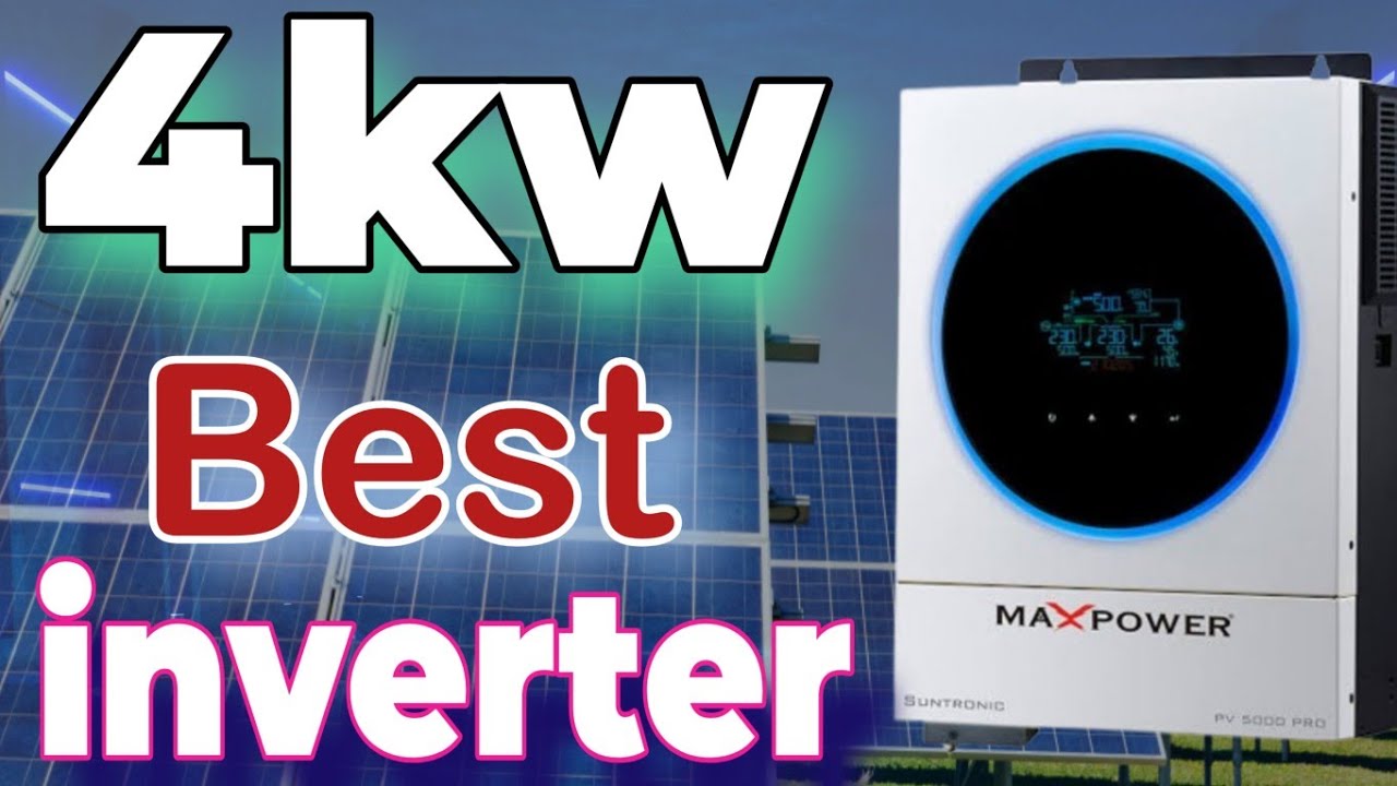 Maxpower suntronic pv5000 4kw solar hybrid inverter || 4kw best solar ...