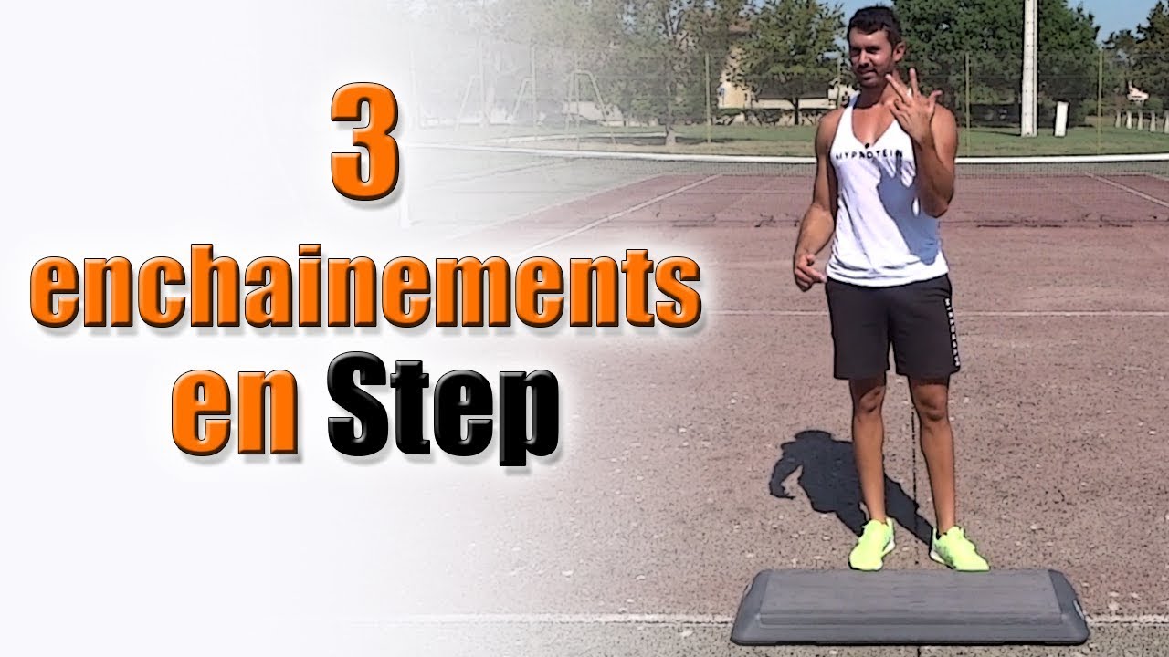 3 enchainements en STEP Débutant, Inter et Avancé ! Apprendre le step - YouTube