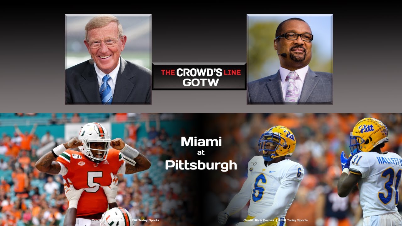 Week 9 - MIAMI at PITTSBURGH Lou Holtz and Mark May College Football ...