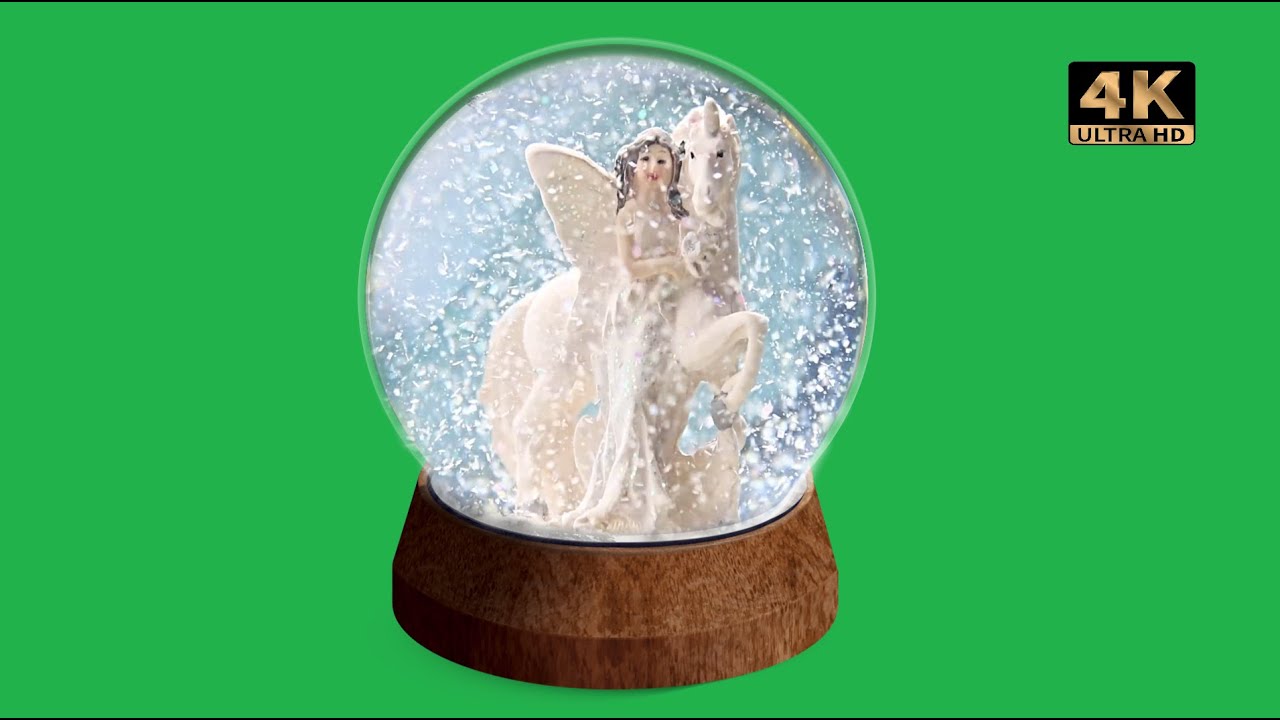 snow globe green screen video download - YouTube