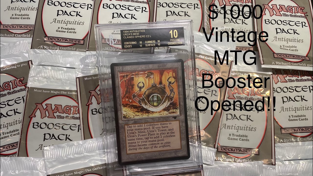 ANTIQUITIES Booster Vintage Magic The Gathering Pack Opened! Pack 2/2 ...