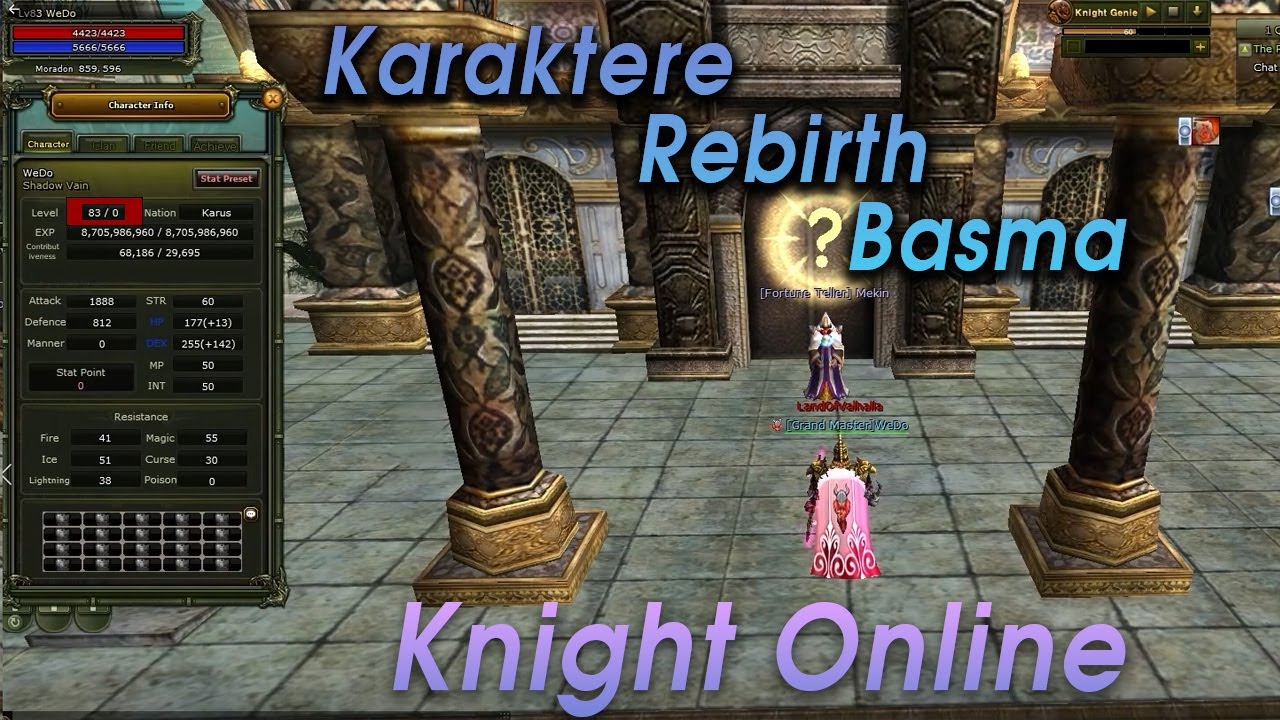 Knight Online Karaktere Rebirth Basma (Reb Basma) - YouTube