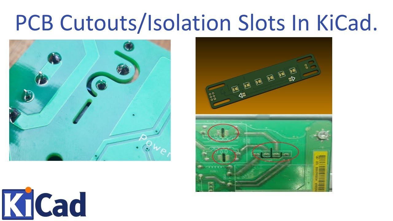 75 PCB Cutouts to Create High Voltage Isolation Slots In KiCad. - YouTube