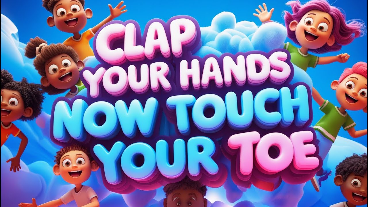 Clap Your Hands Now Touch Your Toe🎶| Fun Action Song for Kids | Nursery ...