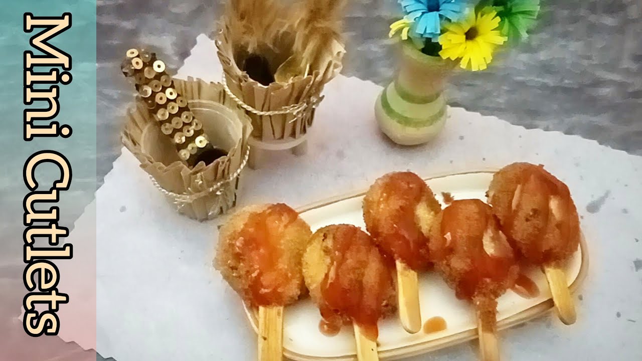 How to make cutlets || Mini potato and chicken cutlets|| Miniature ...