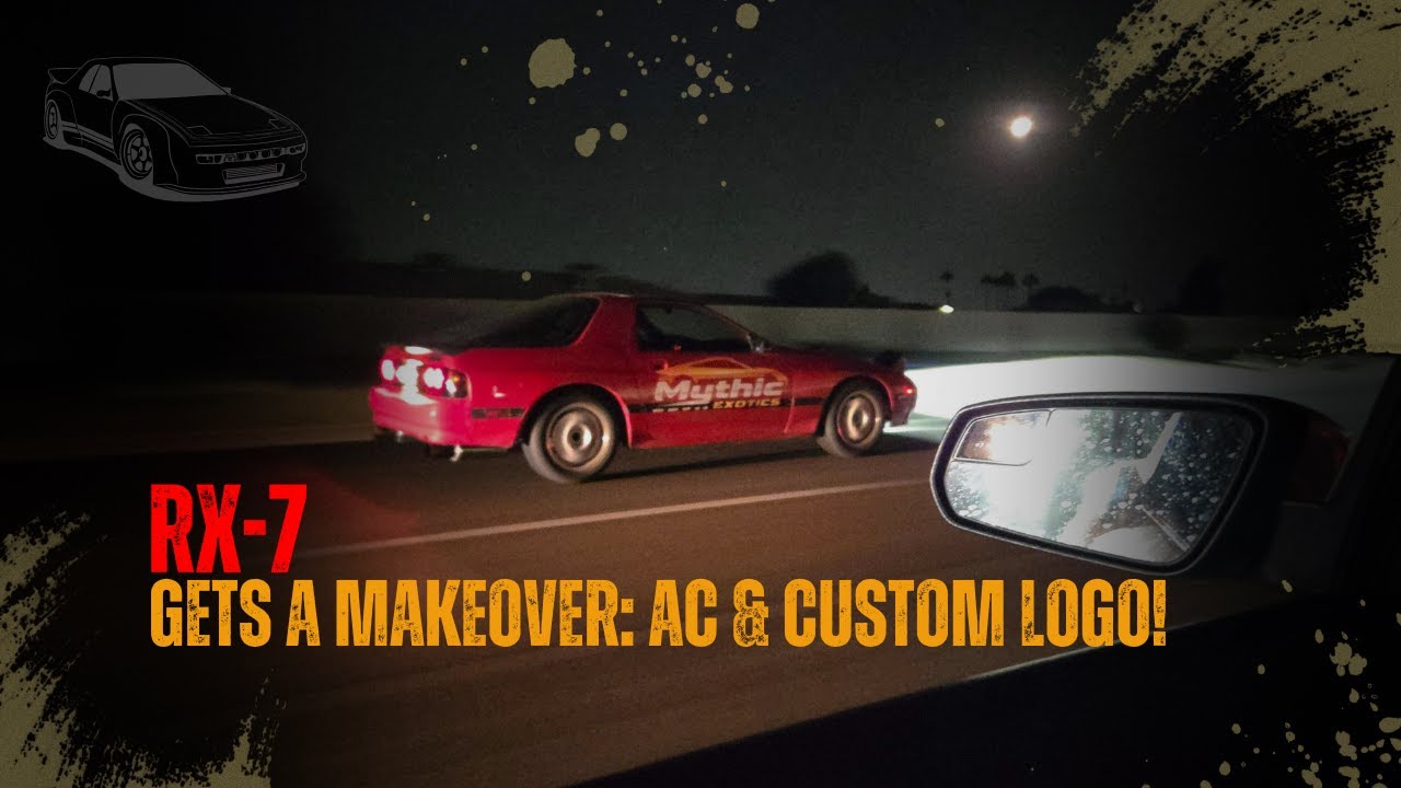 From Hot to Cool: RX7 AC Install & Logo Wrap! - YouTube