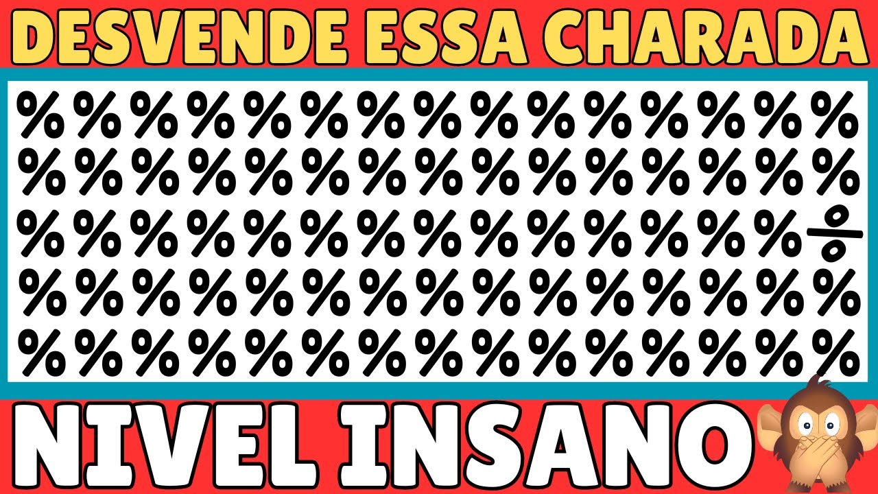 🤯DESAFIO DAS CHARADAS |Fácil Medio E Difícil SÓ 6% Acerta Todas - YouTube