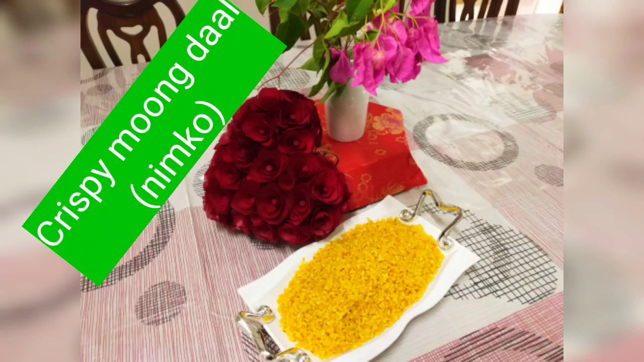 Crispy moong daal/nimko/ tea time snack - YouTube