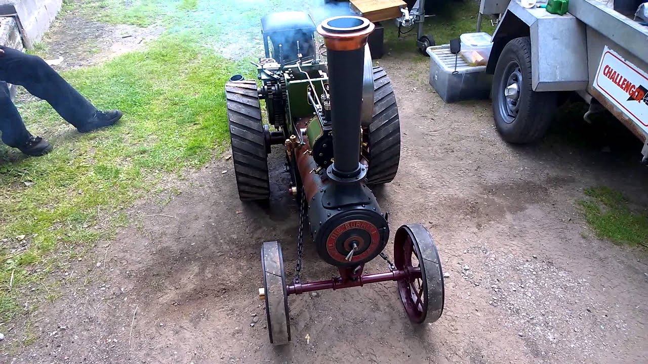 miniature traction engine burrell 6nhp - YouTube