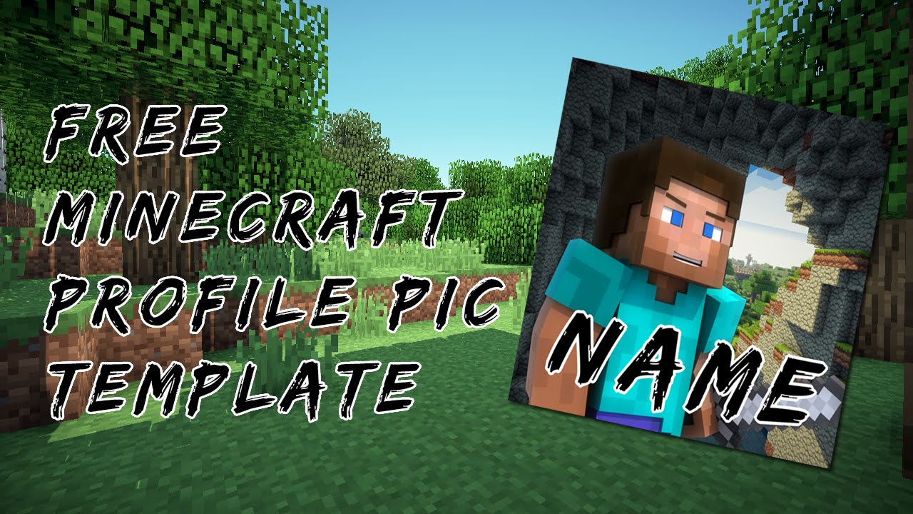 Free Minecraft Profile Picture Template - Photoshop (DOWNLOAD LINK IN ...