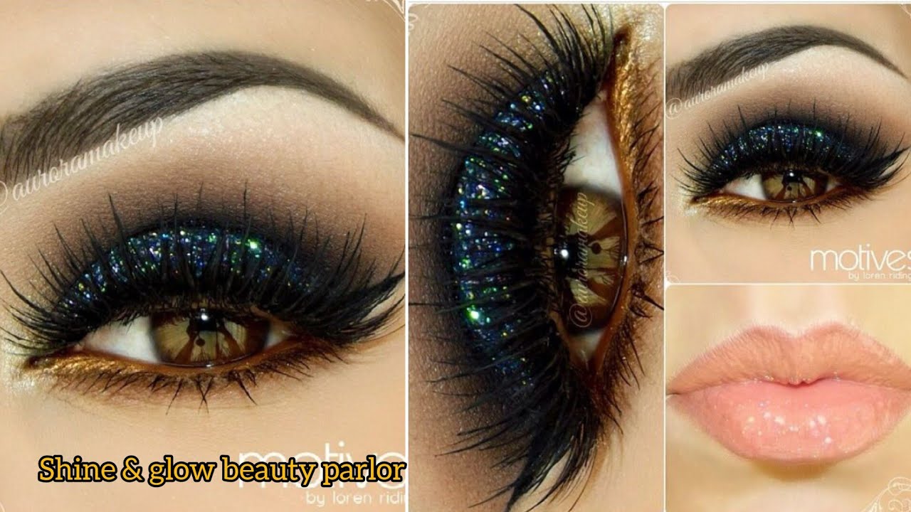 Black Smokey eye makeup tutorial step by step for beginners |bridal eye ...