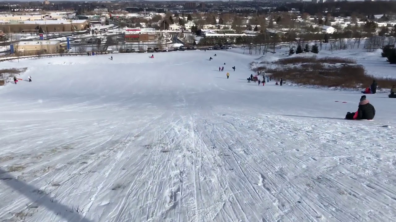 Mount trashmore tobogganing! - YouTube