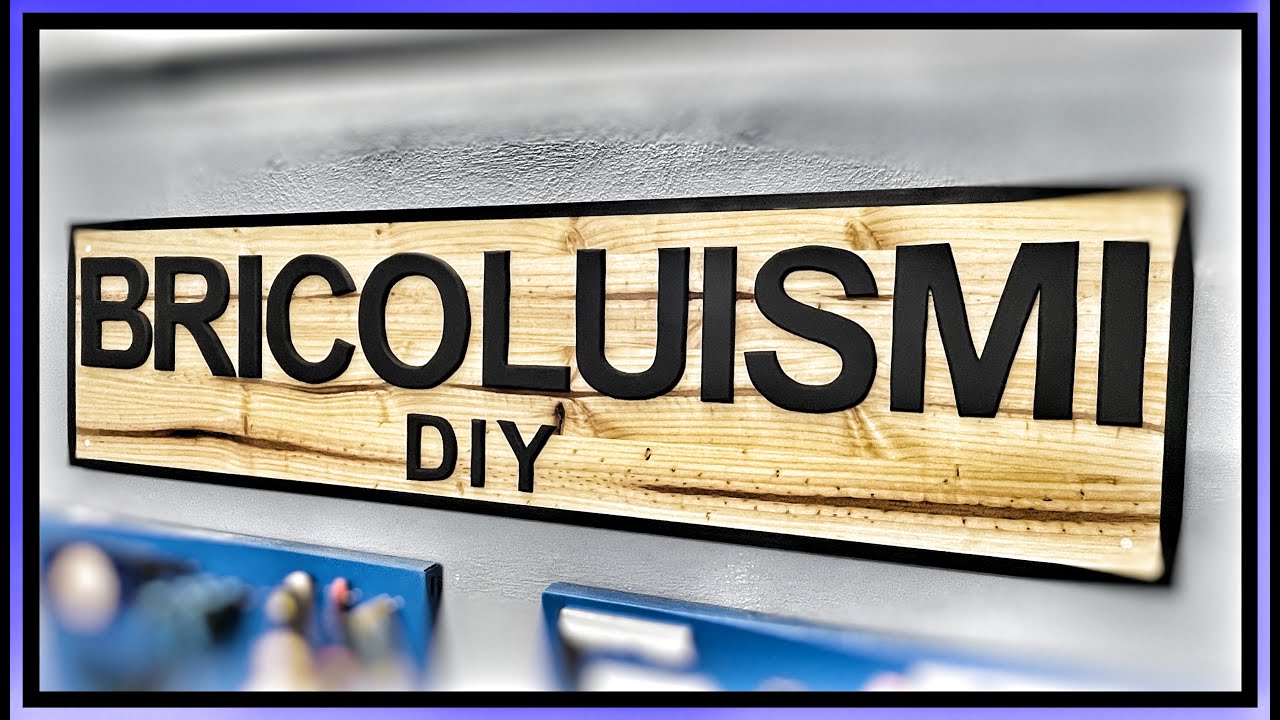 👨‍🏭Como hacer un LETRERO de una forma muy sencilla. Home made signboard ...