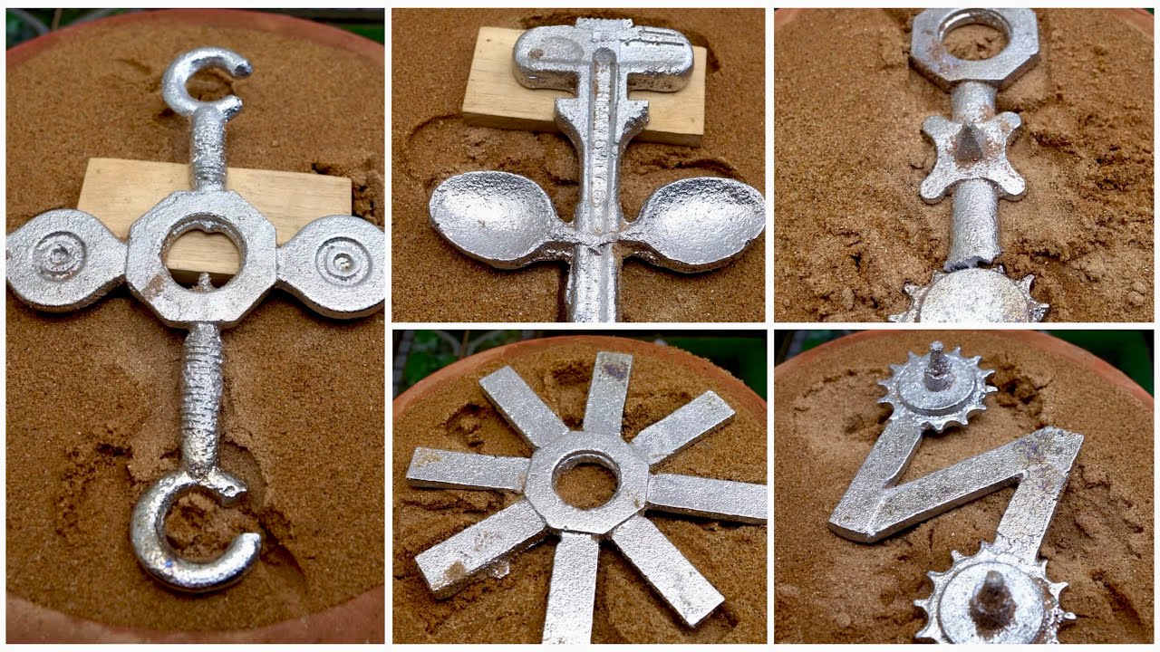 The art from metal casting DIY through metalwork made various tools at ...