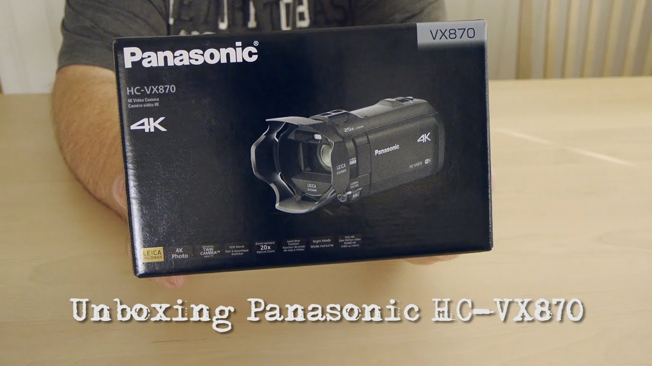Unboxing Panasonic HC-VX870 - YouTube