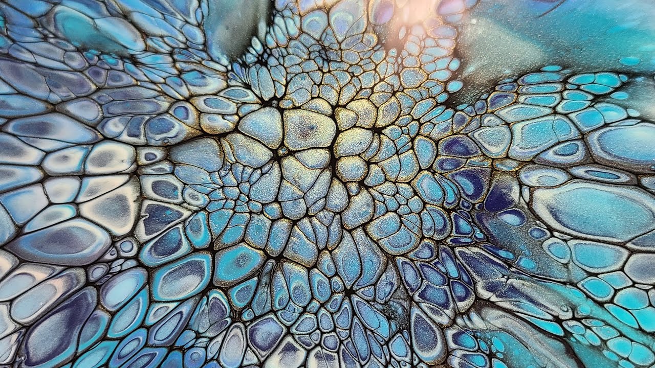 69.SheleeArt Bloom Technique - Acrylic Pouring - Fluid Art - YouTube