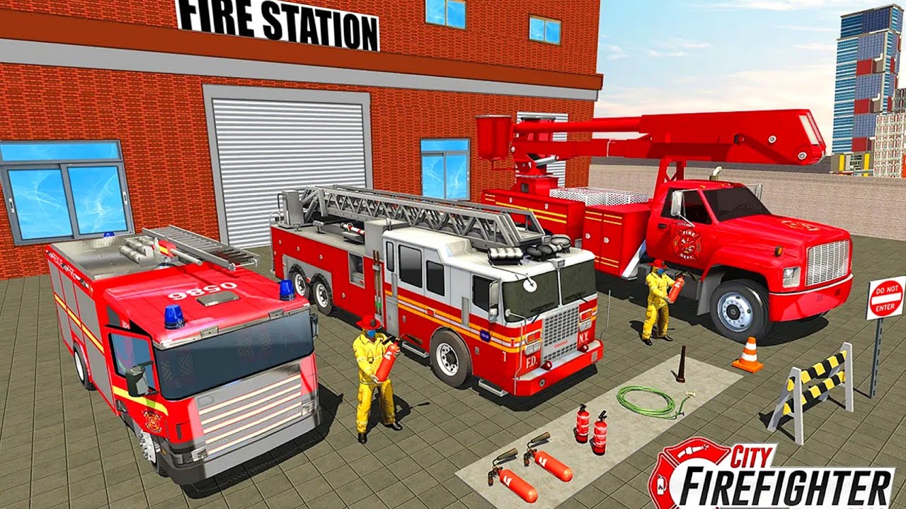 Firefighter Hero Emergency Fire Truck *** simulator Rescue Games ...