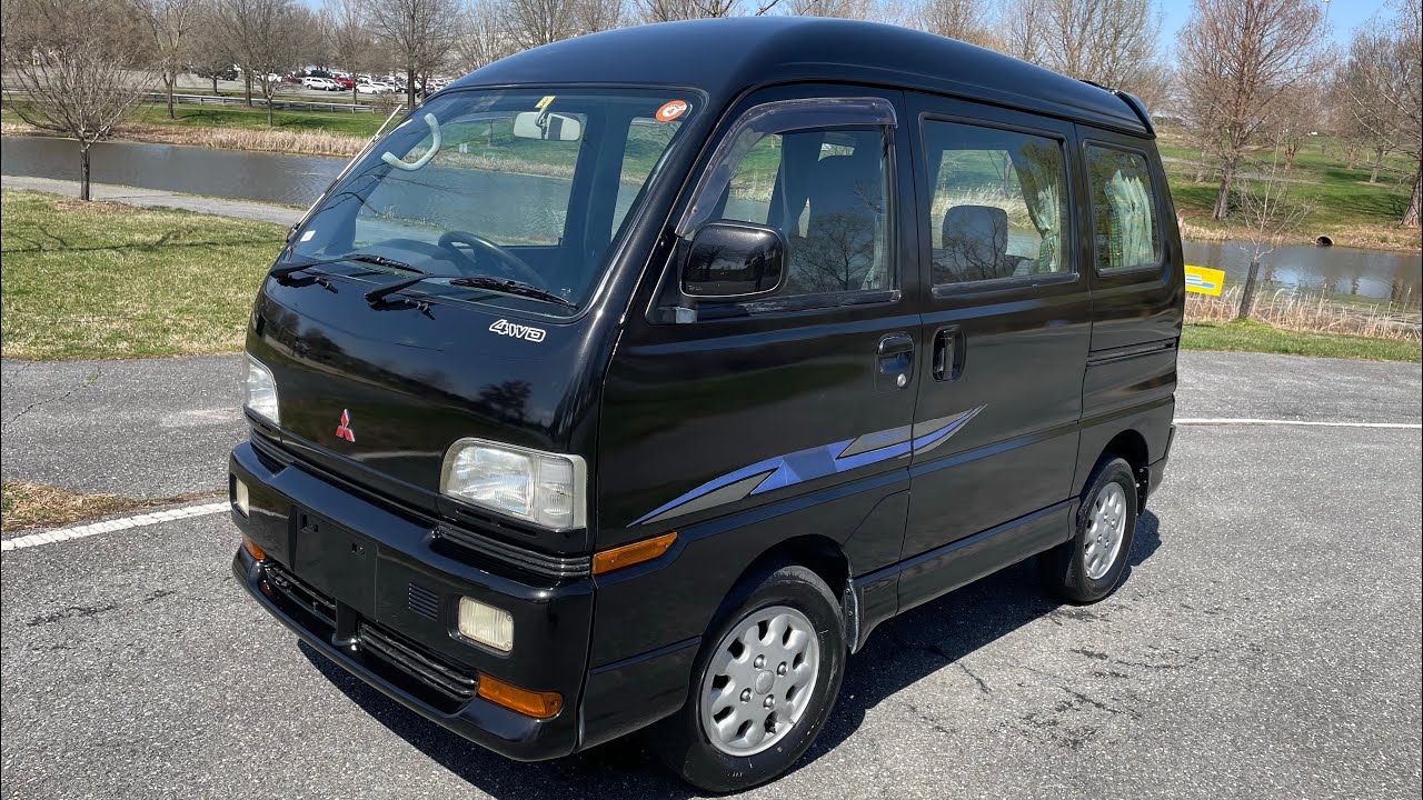 1995 MITSUBISHI BRAVO TURBO 4WD V-U44V - KEI VAN - JDM - Exterior - YouTube