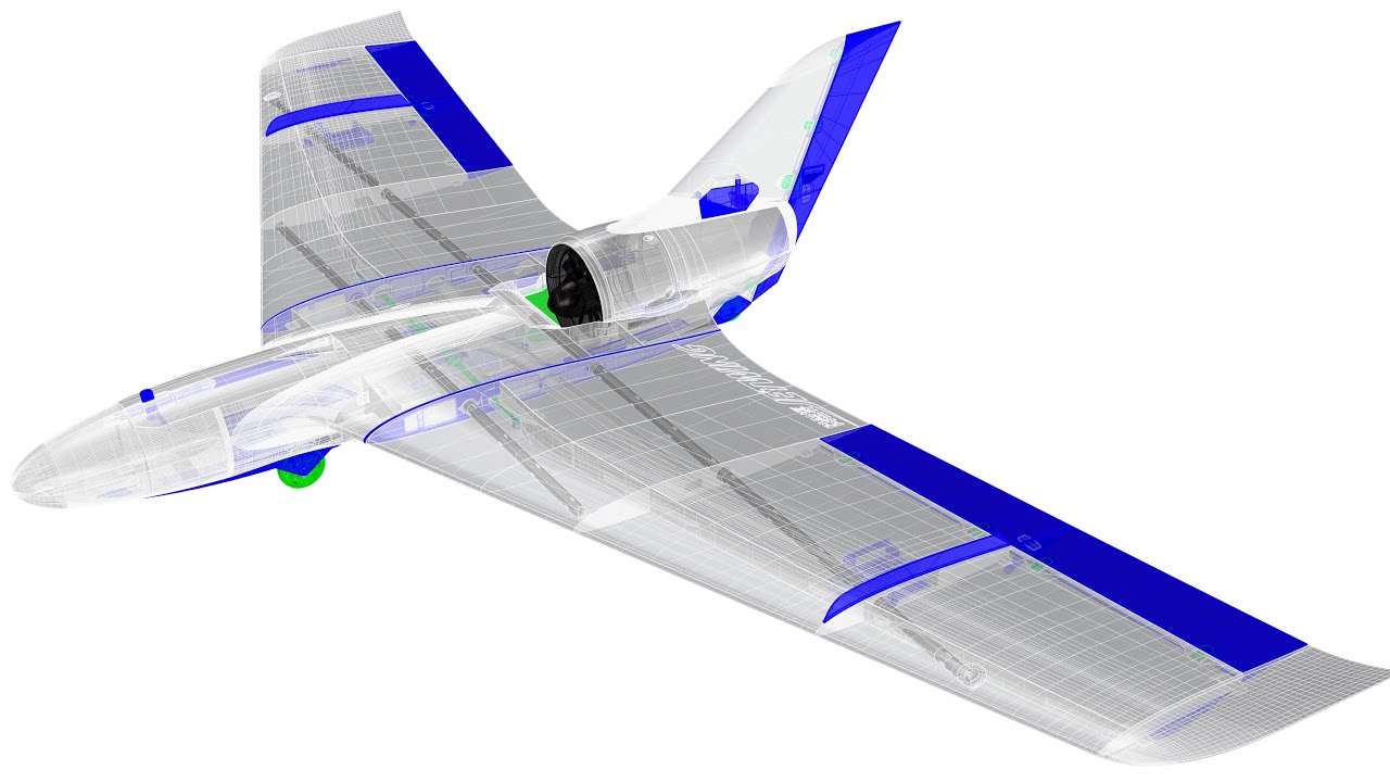 JETWING EDF (Servo installation) by PLANEPRINT 3D printed plane LW-PLA ...
