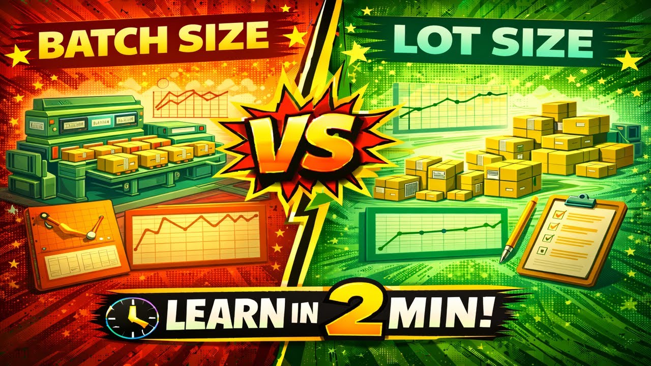 Batch Size vs Lot Size - YouTube