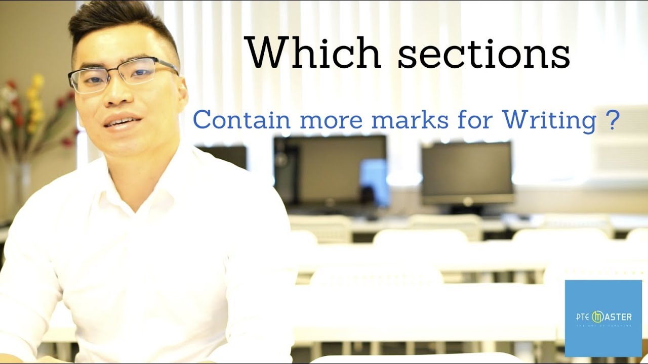Which sections in PTE contain marks for Writing ? - YouTube
