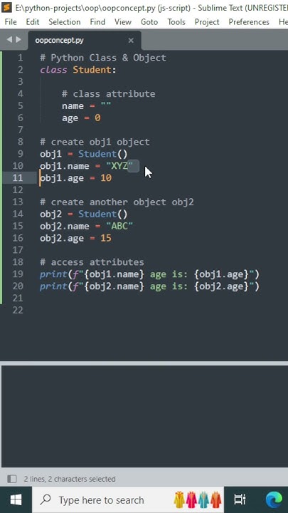 Mastering Python's OOP: Creating Classes and Objects with Ease | #shortvideo #viral - YouTube