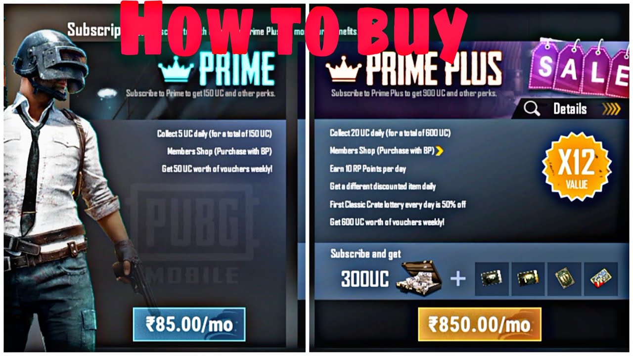 How to Puches prime membership in pubg mobile - YouTube